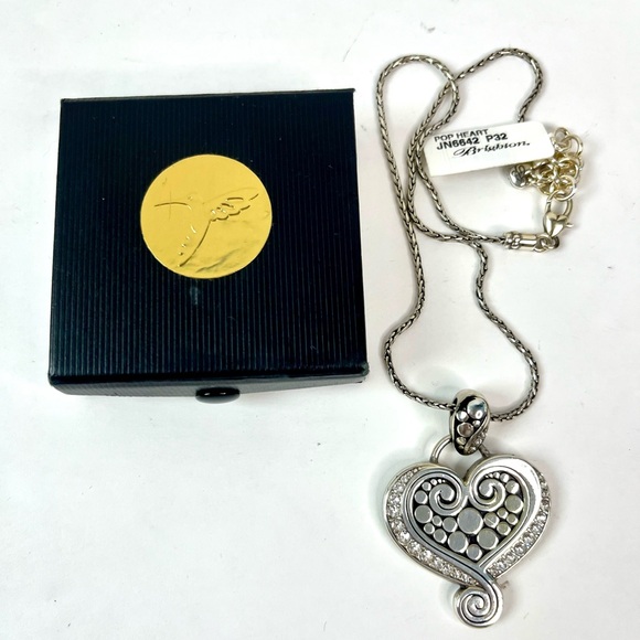 Brighton | Jewelry | Brighton Silver Plated Pop Heart Necklace 618 ...